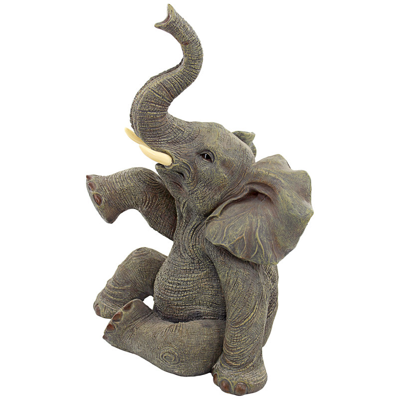 Design Toscano Petey The Pint Sized Pachyderm Statue & Reviews | Wayfair